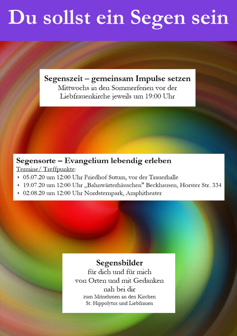 Du sollst ein Segen sein! | www.hippolytus.de
